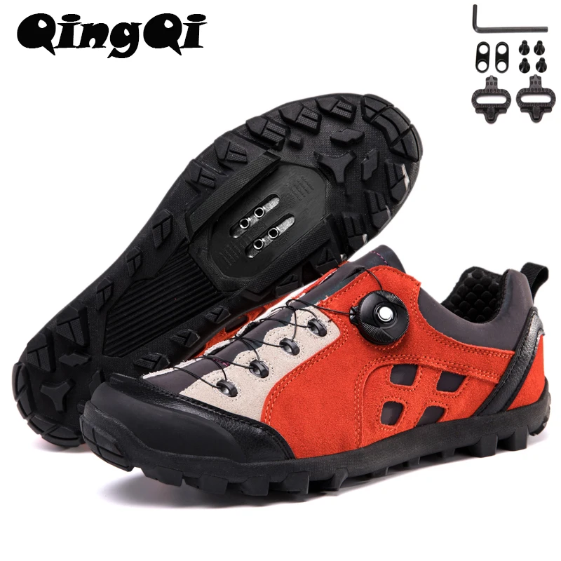 QingQi-TB199-Mens-MTB-Cycling-Shoes-Hiking-Shoes-Cycl-MTB-Gravel-Road ...