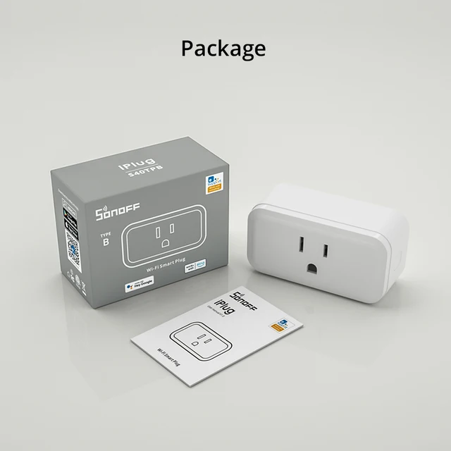 SONOFF S40/ S40 Lite 15A Smart Plug WiFi Tipe B MINI Wi-Fi, 48% OFF