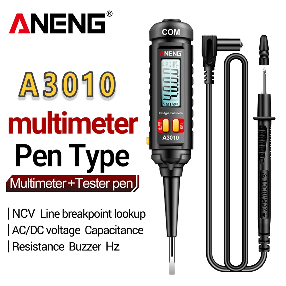 ANENG-A3010-4000-Counts-Pen-Type-Multimeter-True-RMS-Backlight-Multi ...