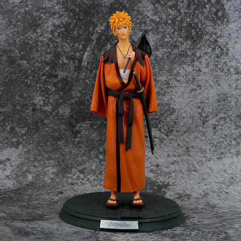 30cm Naruto Kimono Uzumaki Naruto Uchiha Sasuke Garage Kit Large ...