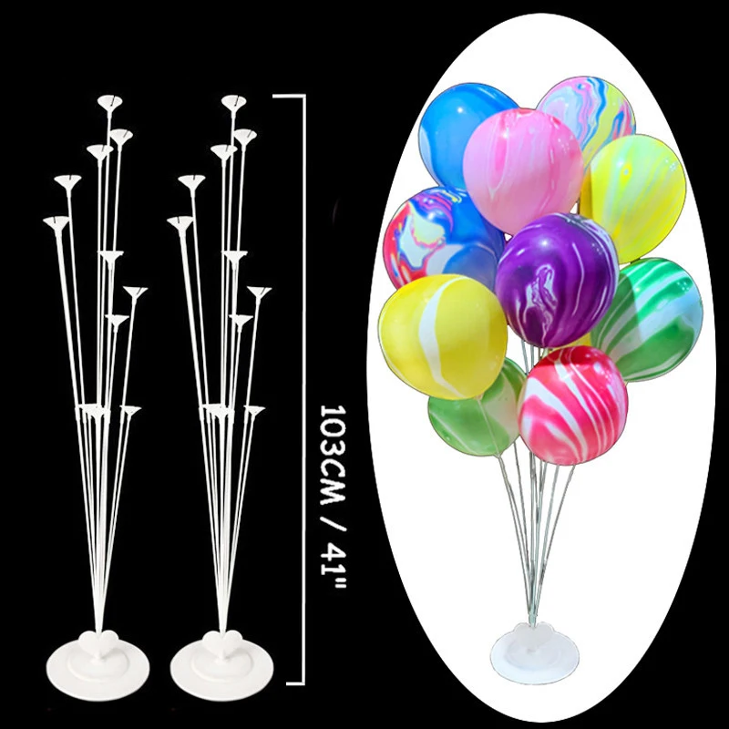 7/13/19 Tubes Balloon Holder Balloons Stand 1/2Set Column Adult Kids ...