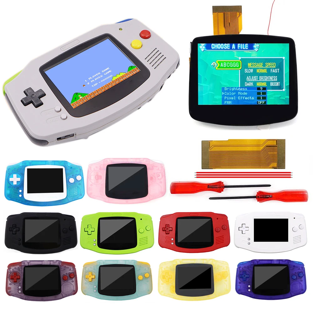 Hispeedido-GBA-V5-Laminated-IPS-LCD-Drop-in-Backlight-Retro-Pixel-KIT ...