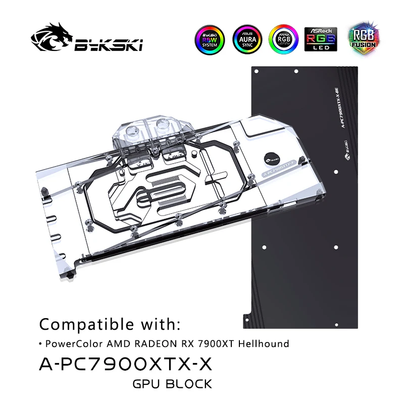 Bykski-rx-7900-xt-Water-Block-For-POWERCOLOR-AMD-RADEON-RX-7900-XT-Hell ...