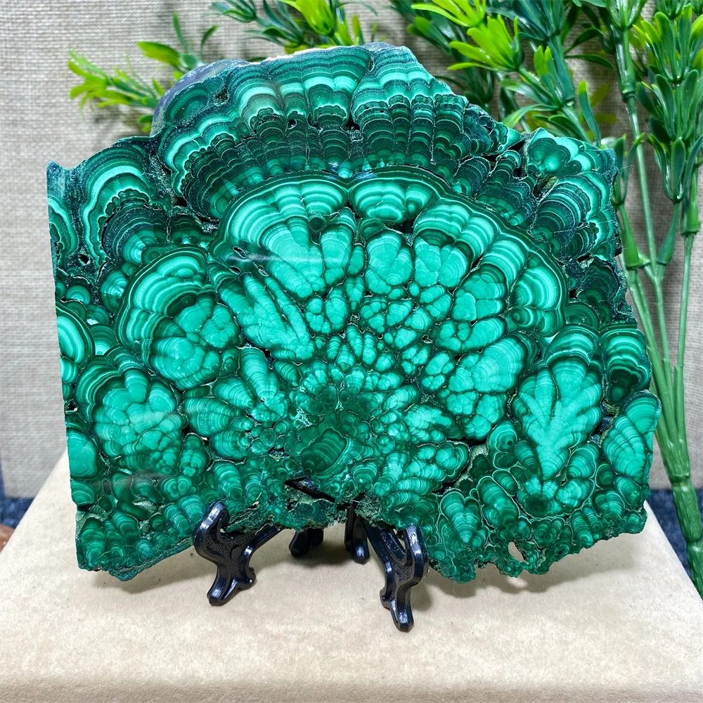 Pedra-Natural-Cristal-Verde-Malaquita-Laje-Energia-Quartzo-Decora-o-de ...