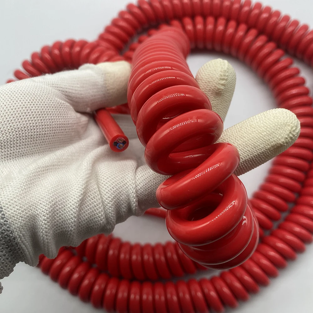2-core-1-5-Square-Red-Spring-Power-Cord-Cable-TPU-National-Standard ...