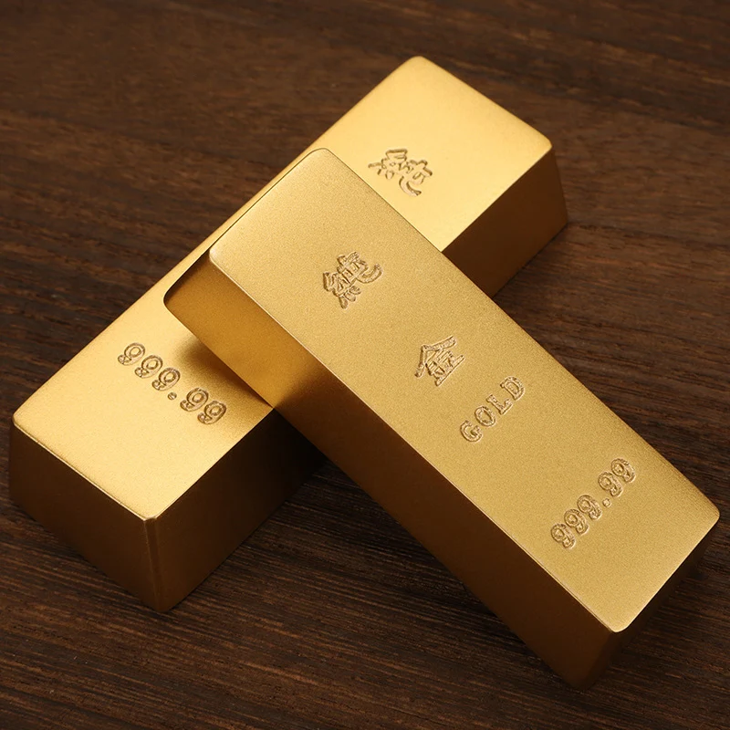 Kupfer Nachahmung Gold Bar Gefälschte Goldene Bar Barren Messing Solide ...