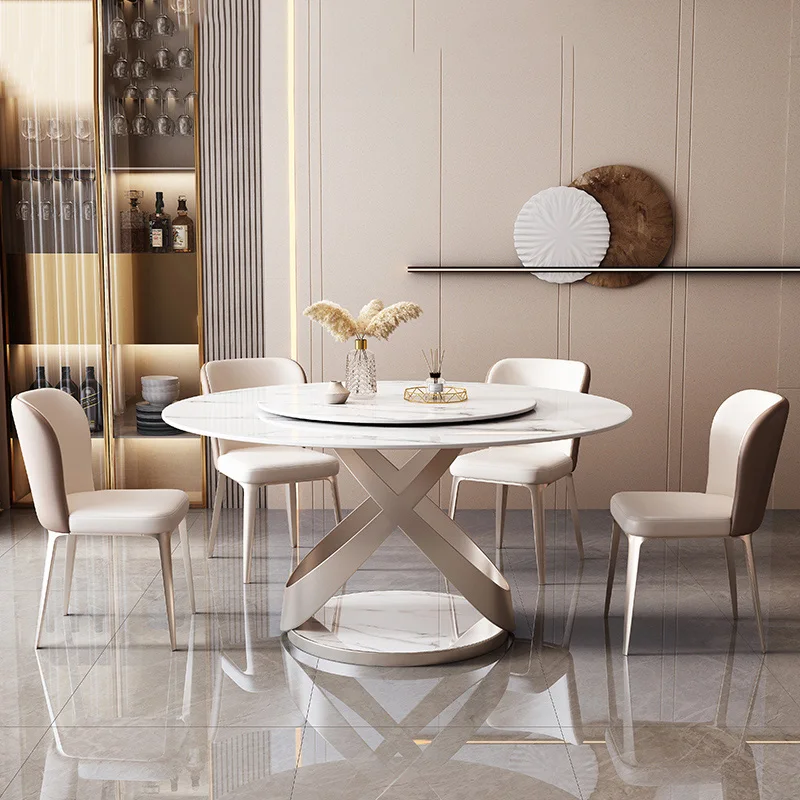 Marble-Restaurant-Table-Round-Outdoor-Hallway-Salon-Center-Dining-Table ...