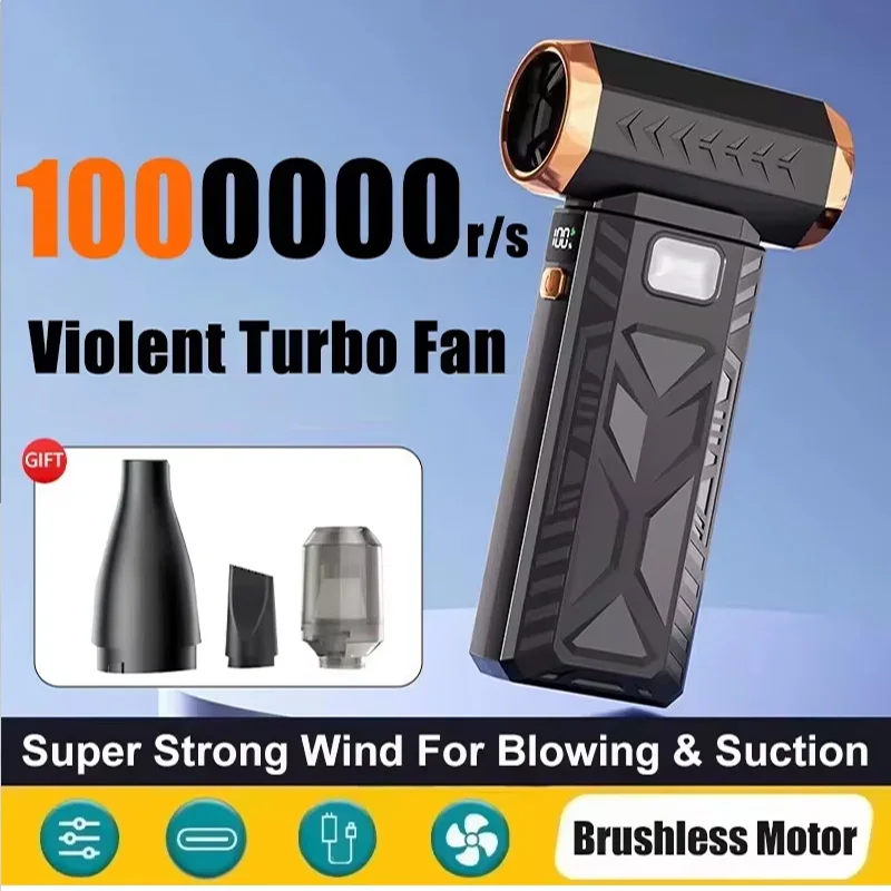 1000000RPM Violent Fan Super Powerful Air Blower Vacuum Blowing Suction ...