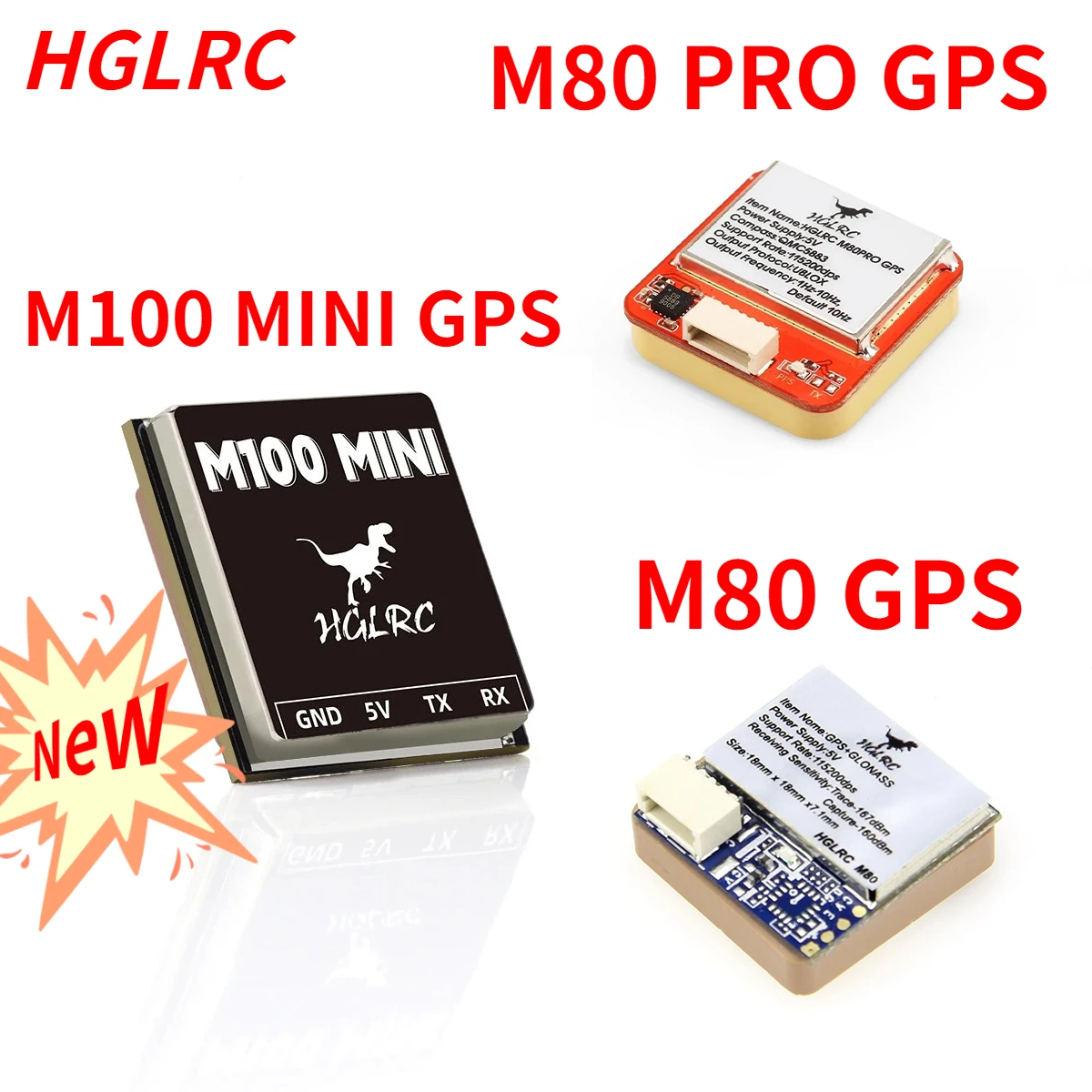 HGLRC M100 MINI GPS /M80 PRO /M80 GPS 10th Generation UBLOX Chip three ...