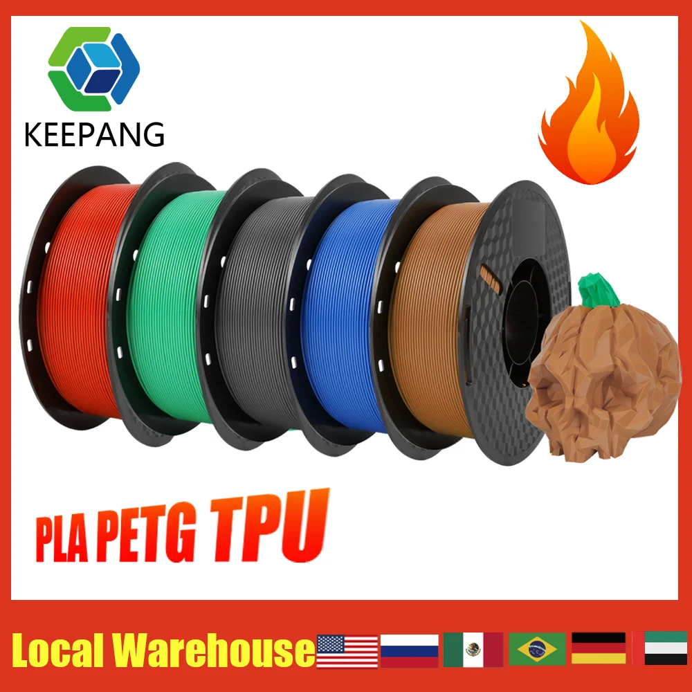 Stampante-3D-PETG-TPU-PLA-Filamento-1KG-Bobina-da-1-75-mm-Filo-Colore ...