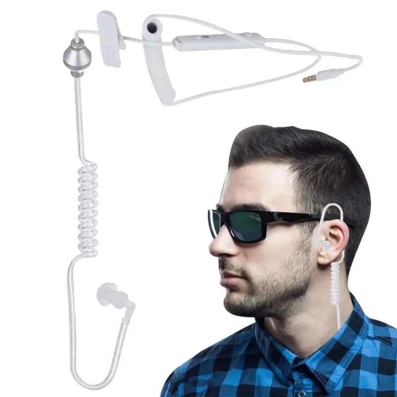 Single-Stereo-Secret-Service-Air-Tube-3-5mm-Anti-Radiation-Mobile-Phone ...