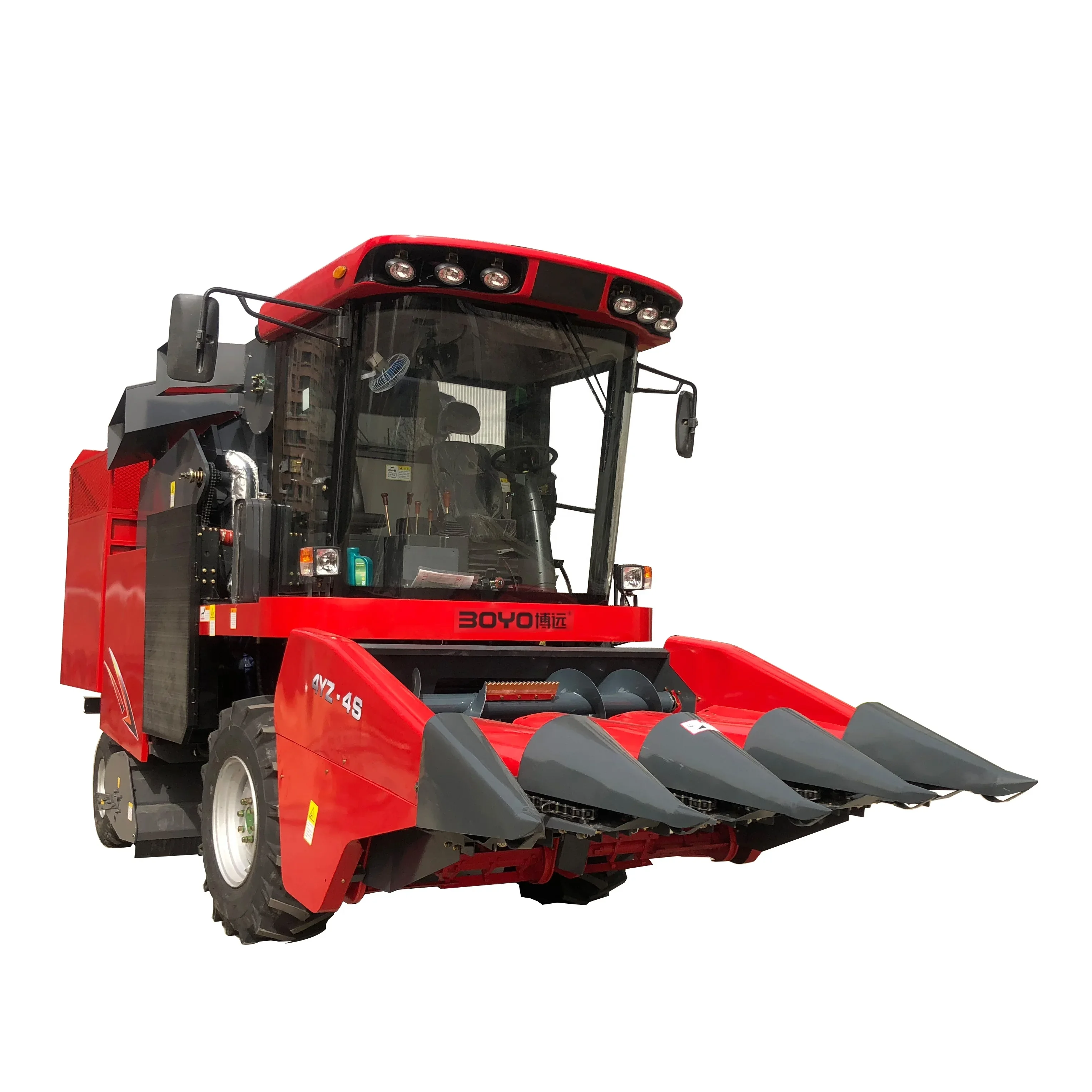 China-Factory-self-propelled-4-rows-maize-cob-picker-harvesting-machine ...