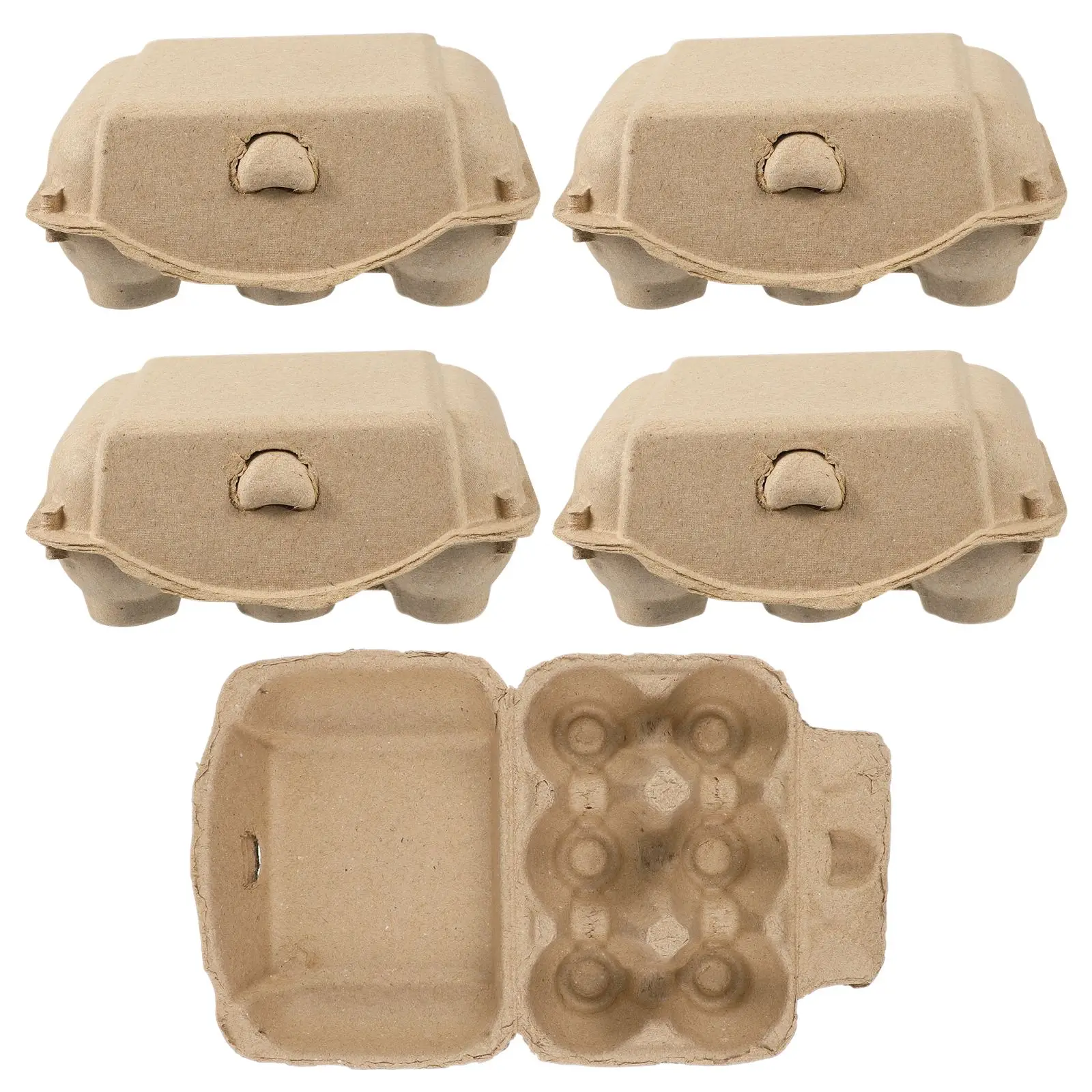 5pcs-6-Grid-Eggs-Holder-Paper-Pulp-Egg-Cartons-Egg-Storage-Trays ...