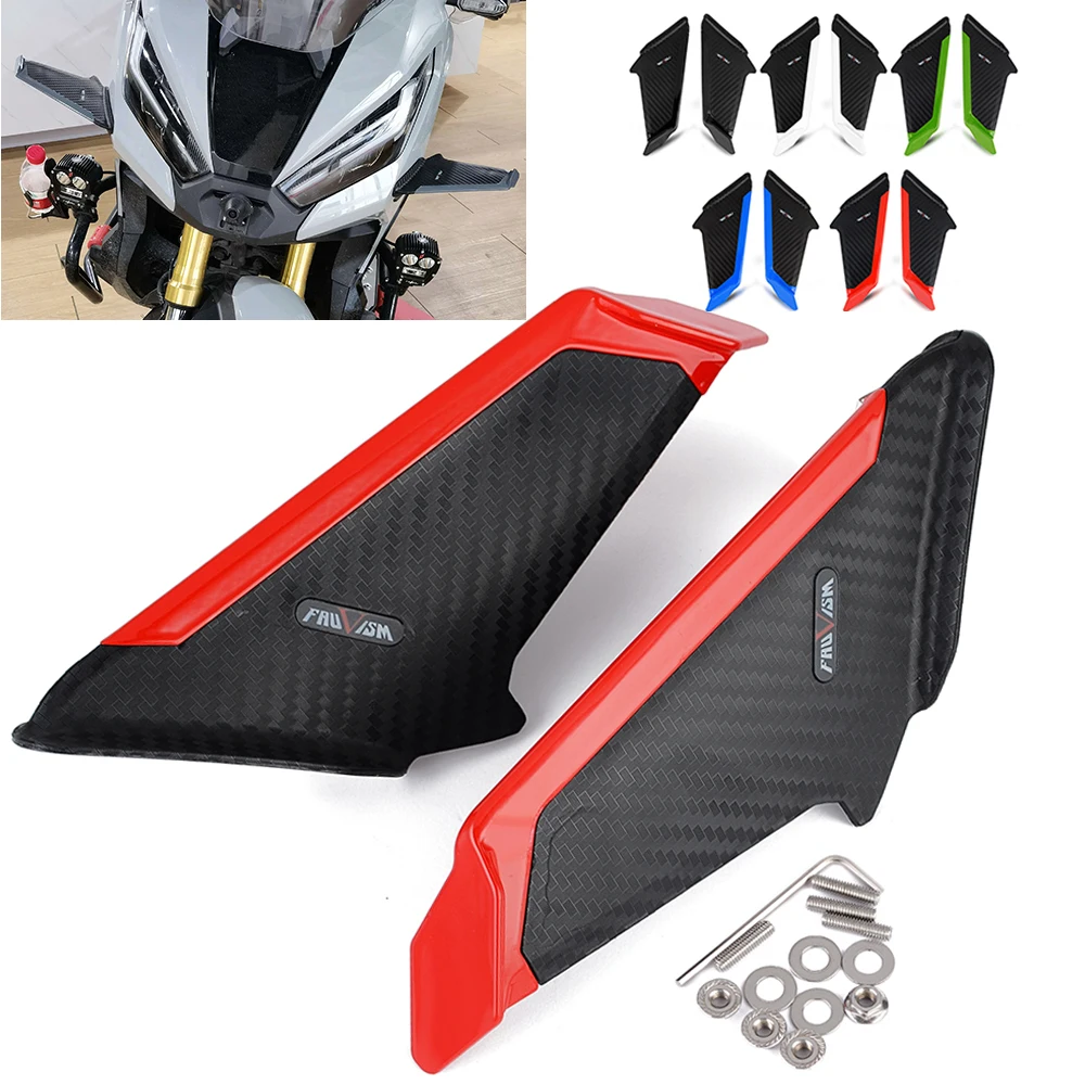 For Aprilia RSV4 Motorcycle Front Aerodynamic Winglets Side Spoilers ...