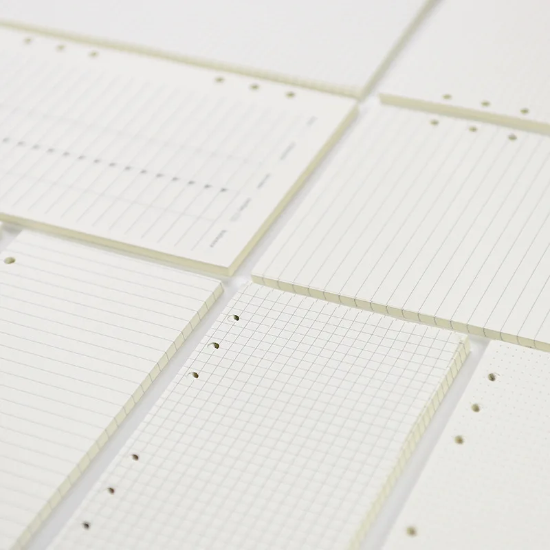 60sheets-A5-A6-Notebook-Inner-Refills-Grid-Blank-Line-Inside-Paper ...