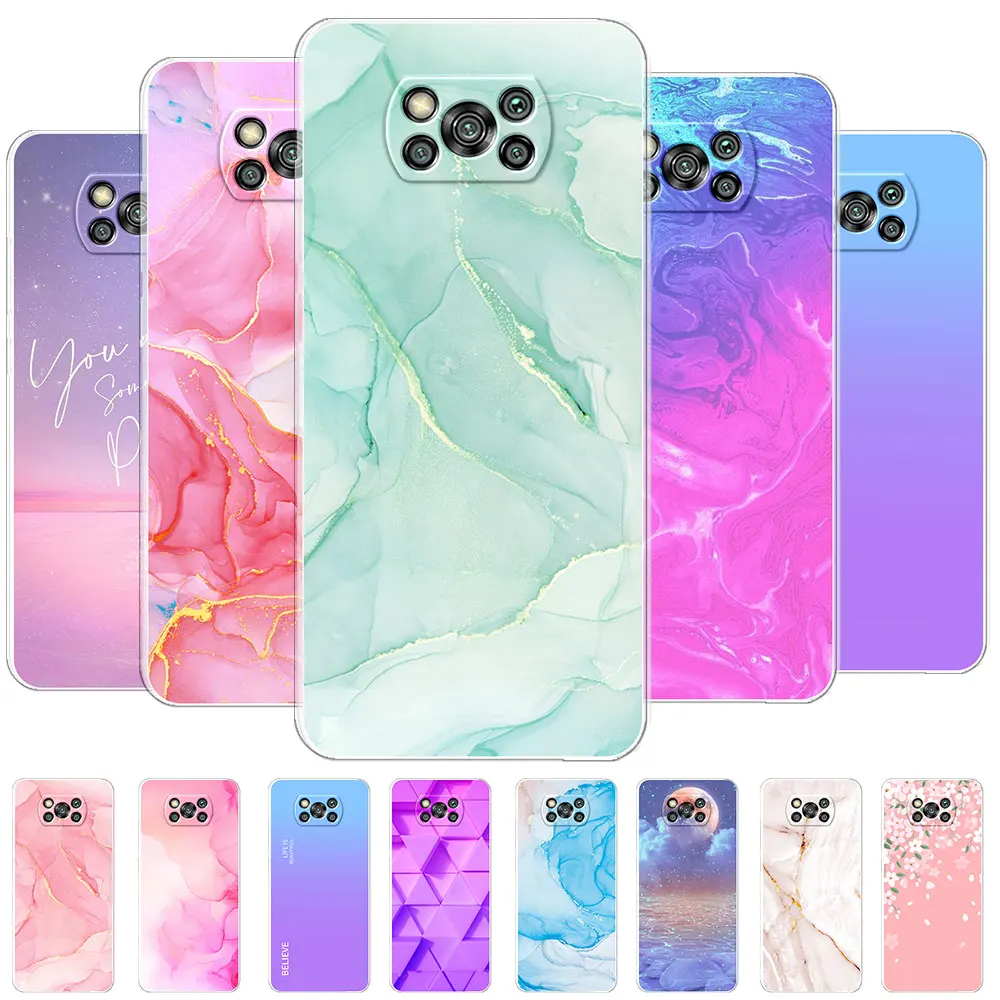 For Xiaomi Poco X3 NFC Case TPU Silicone Soft Back Cover Case For Poco ...