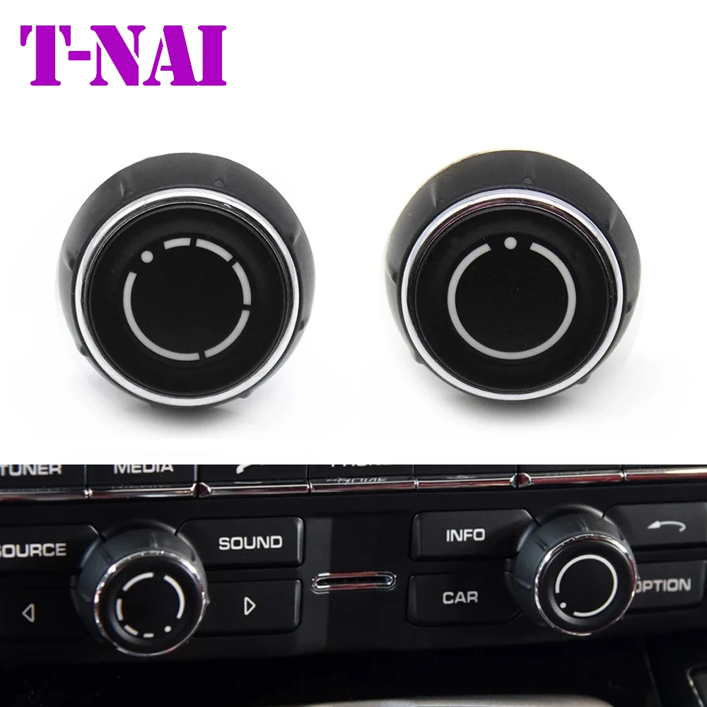 Car-Central-Console-Audio-Volume-Radio-Knob-Cover-CD-Multi-Media ...