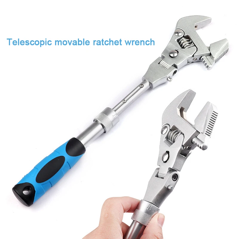 10Inch-Adjustable-Wrench-5-in-1-Multifunctional-Foldable-Torque-Ratchet ...