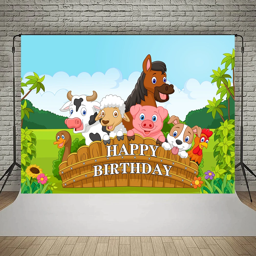 Cartoon Baby Farm Animals