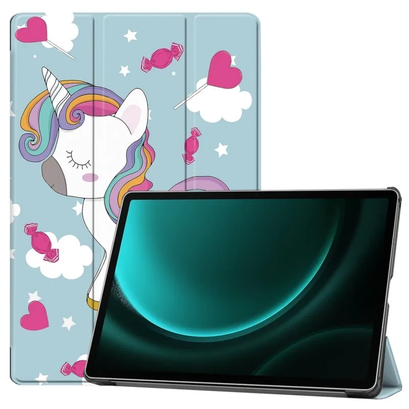 Funda-de-cuero-para-Samsung-Tab-S9-Fe-Plus-cubierta-inteligente-dura ...