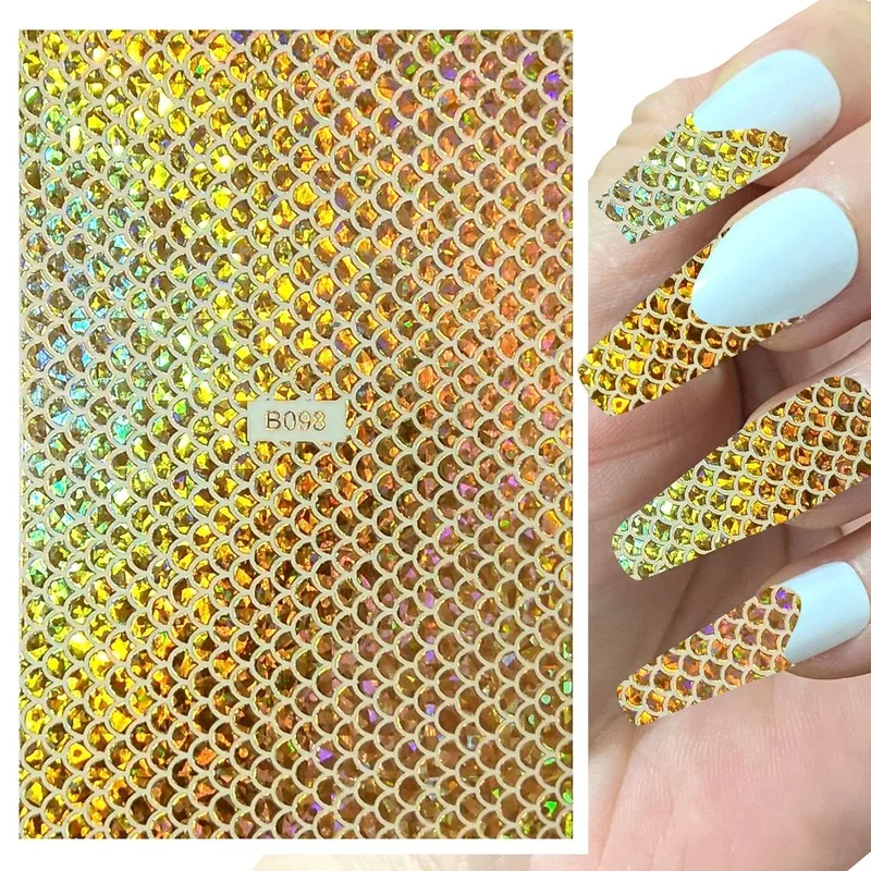 Fish Scale Nail Art