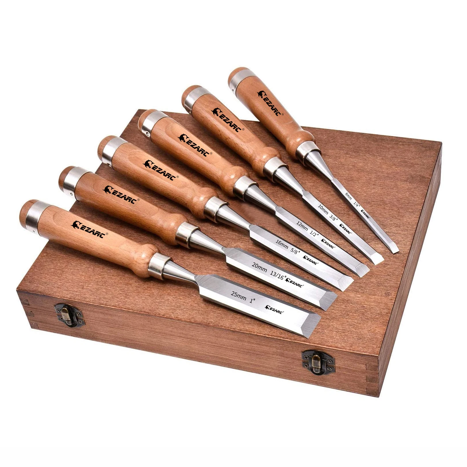 EZARC-6Pcs-Wood-Chisel-Tool-Sets-Woodworking-Carving-Chisel-Kit-with ...