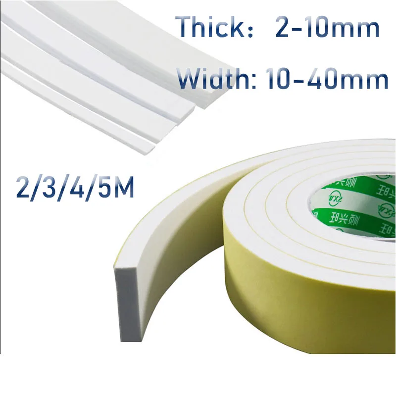 2/3/4/5Meters White Thk 2-10mm Super sponge EVA single side foam sponge ...