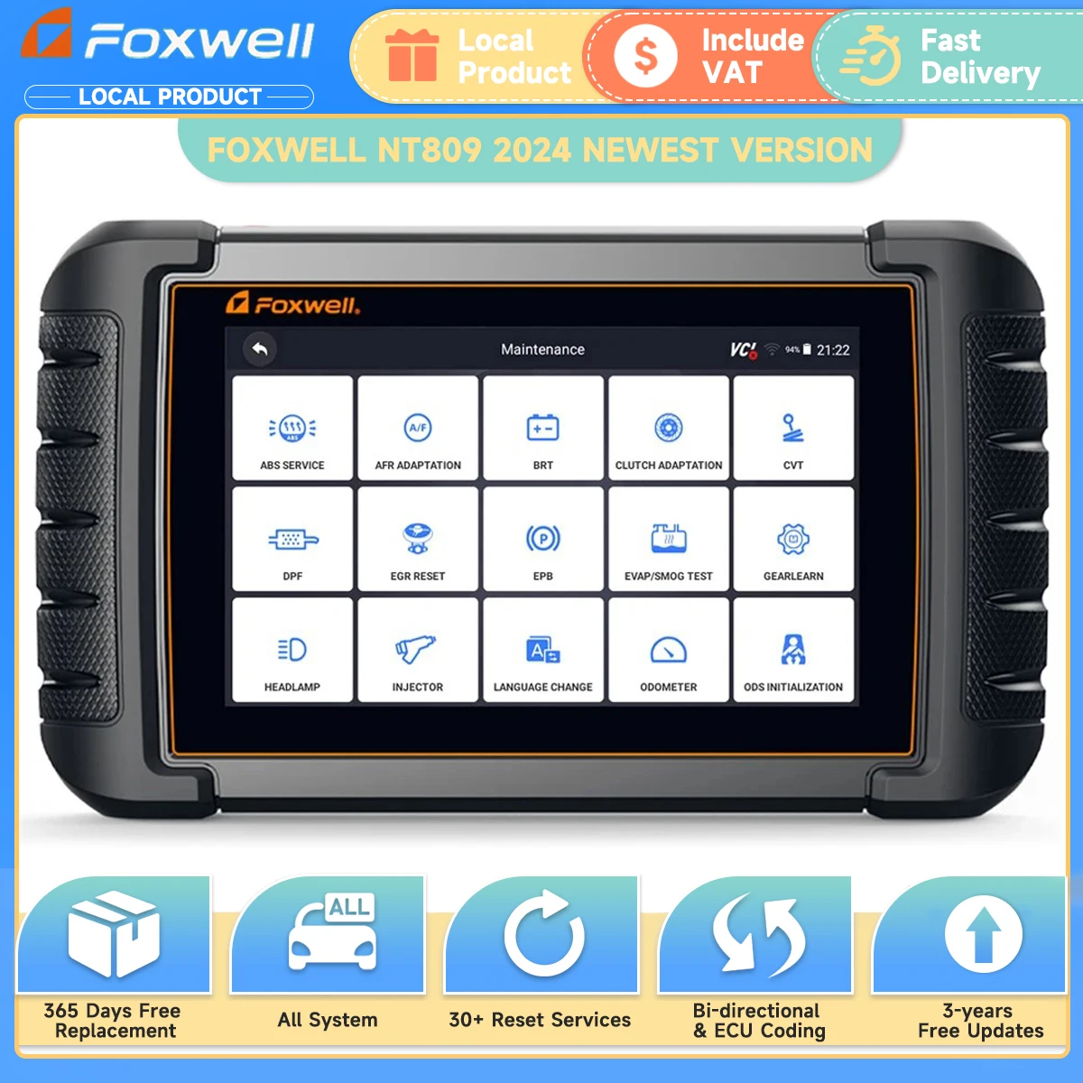 Foxwell-NT809-OBD2-Car-Diagnostic-Tools-All-System-Oil-ABS-EPB-IMMO-30 ...