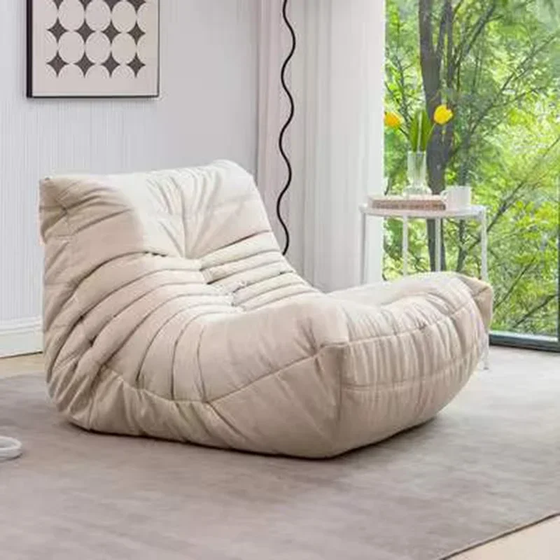 Recliner-Relax-Sofa-Velvet-Stretch-Lazy-Room-Floor-Couch-Gaming-Chair ...