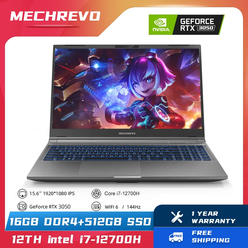 Mechrevo Aurora Z Gaming laptop Intel Core i7-12700H,RTX 3050 WIFI 6 ...