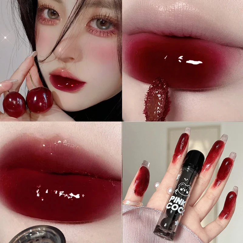 Mirror-Glass-Lip-Tint-Punk-Dark-Red-Lip-Inks-Juice-Lip-Glaze-Water ...