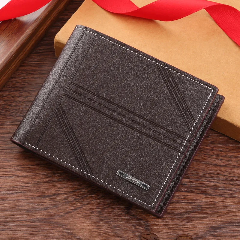 ISKYBOB-PU-Leather-Men-Wallets-Fashion-Multi-Card-Slots-Card-Holder ...