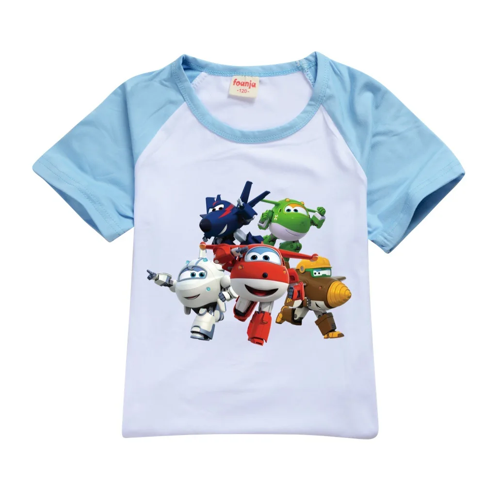 2022-Summer-Kids-Cartoon-Super-Wings-Jett-T-Shirt-Baby-Boy-Cute-T-Shirt ...