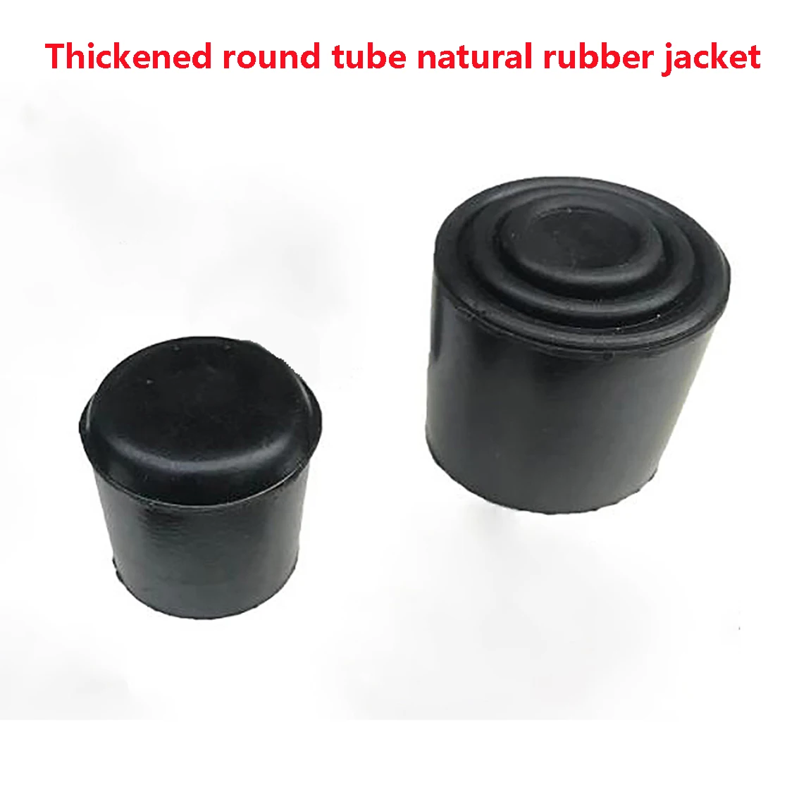 16-38mm Thick Black Rubber Round Pipe End Cap Sealing Plug Furniture ...