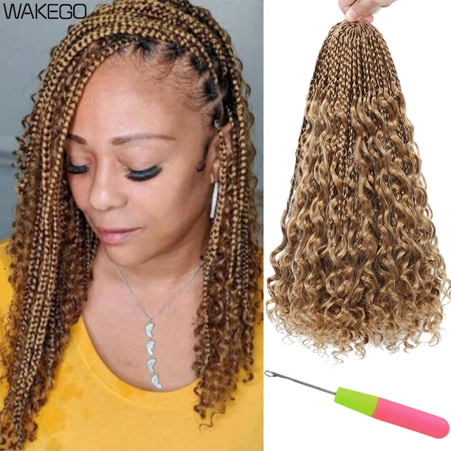 Box Braids With Curly Ends