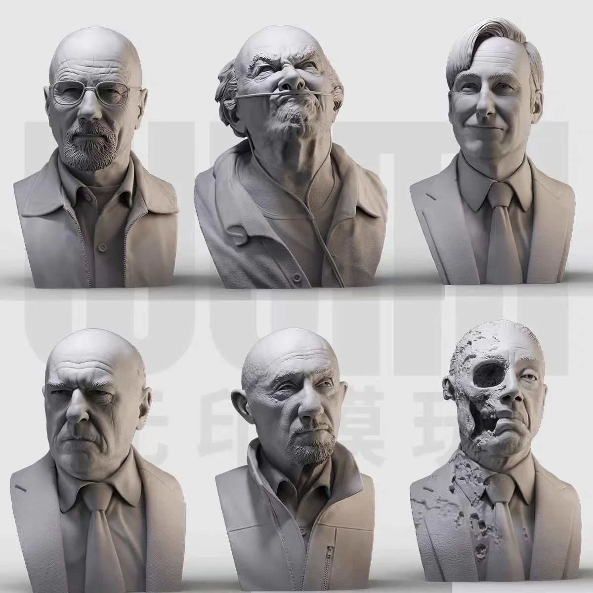 1-10-velho-branco-dingding-tio-mike-busto-resina-modelo-branco-propor-o ...