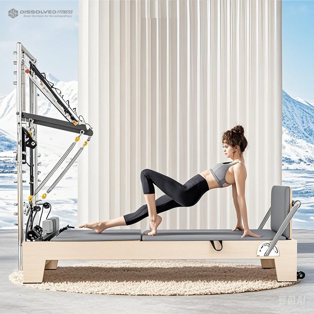 Pilates Reformer Studio With Tower Folding Aluminum Pilates Reformer ...