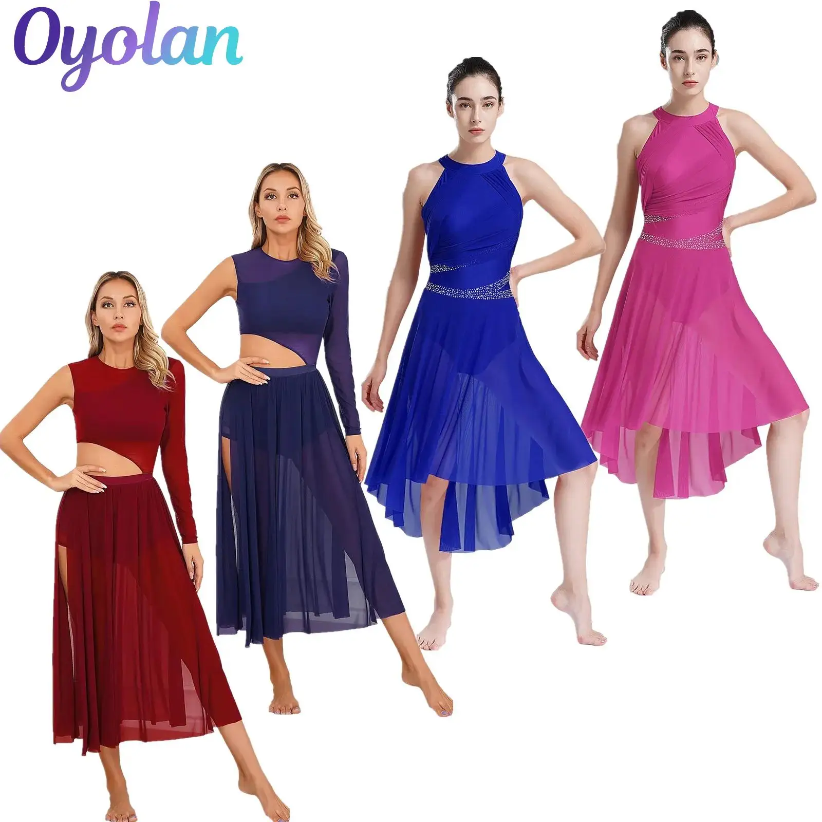 Womens Gymnastics Ballet Leotards Modern Lyrical Contemporary Dance ...