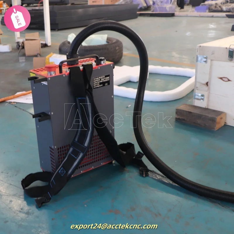 Backpack Pulse Fiber Laser Cleaning Machine Metal Oil Rust Surface ...