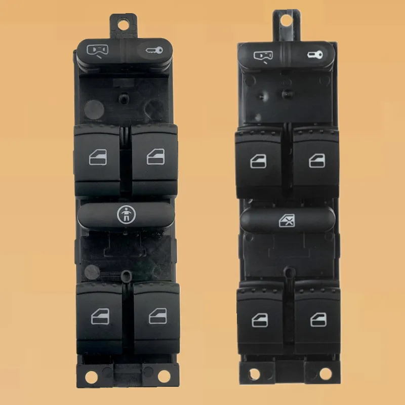 Bouton de commutation de commande de vitre électrique, rouge, Volkswagen Bora, Jetta, VW Golf ...