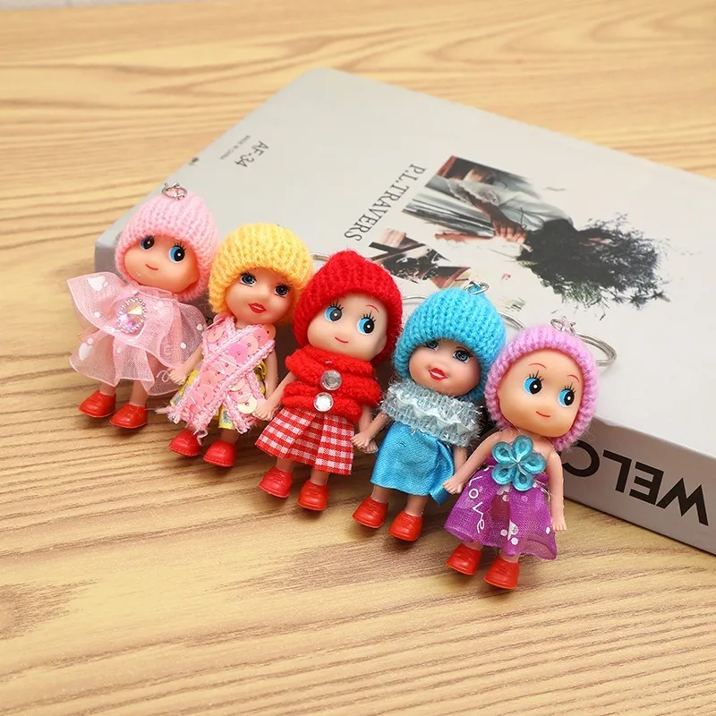 1PC-Kids-Dressing-Doll-Key-Chain-Mini-Doll-for-Girls-Boys-Small-Soft ...