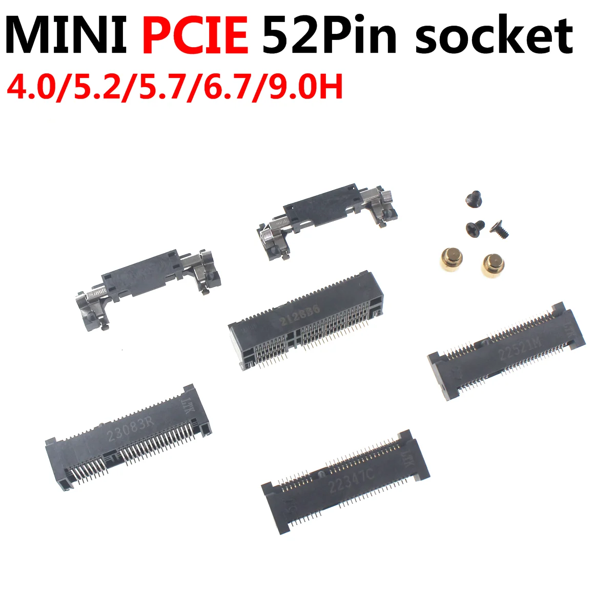 10PCS-MINI-PCIE-Msata-Connector-PCI-E-Socket-Slot-52P-Card-Holder-H4 ...