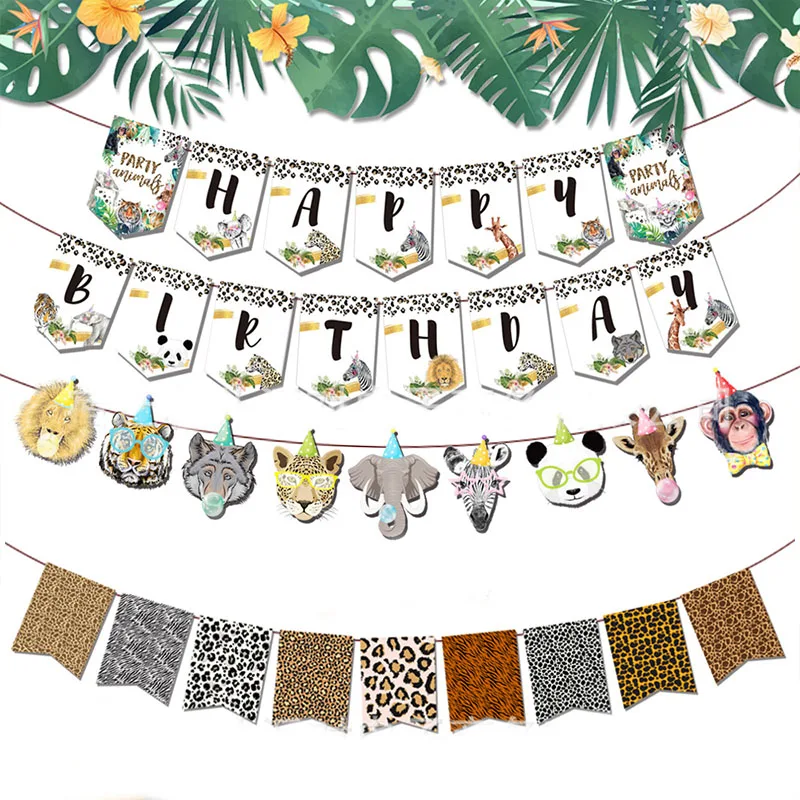 Zebra Happy Birthday Banner Printable