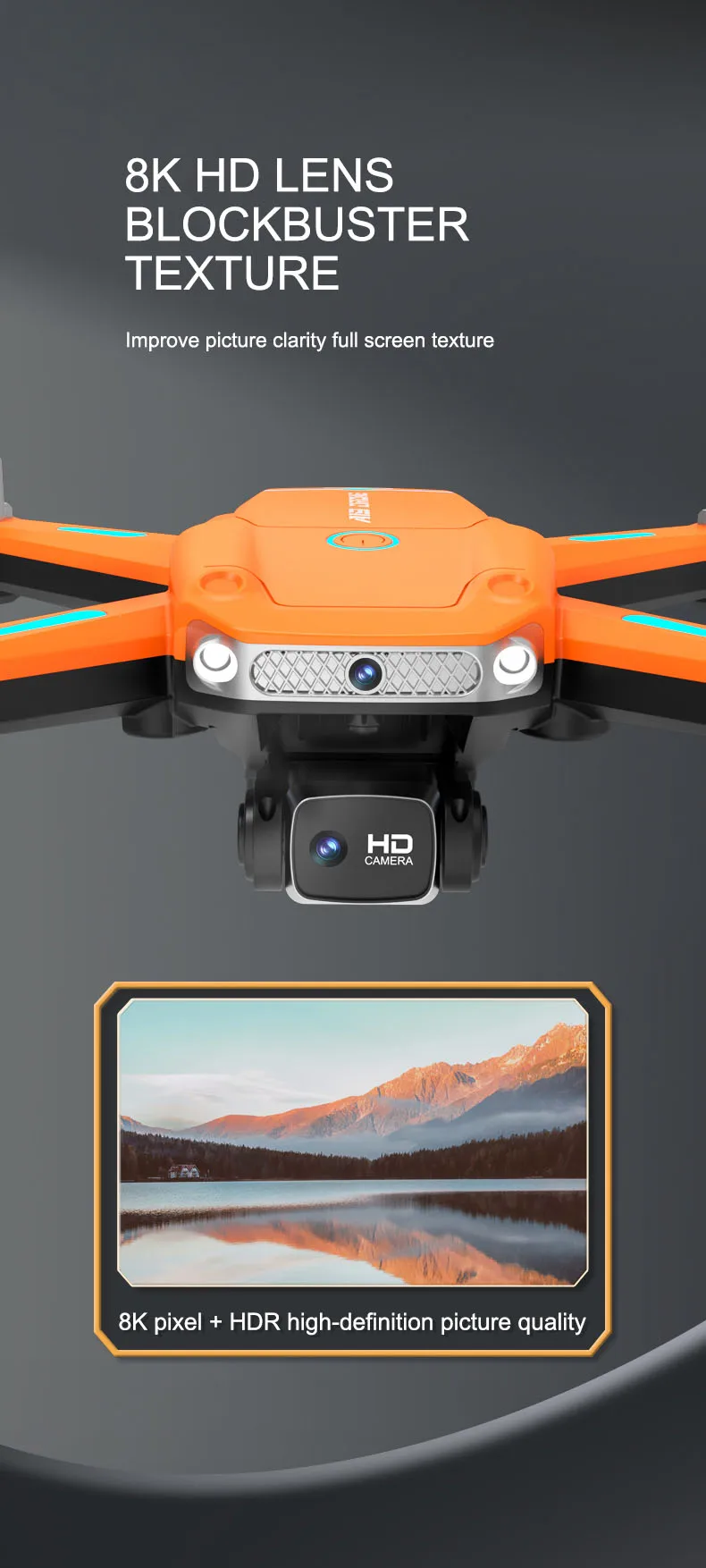 HK89 UAV professional 4K HD dual camera GPS 5G WIF wide-angle FPV ...