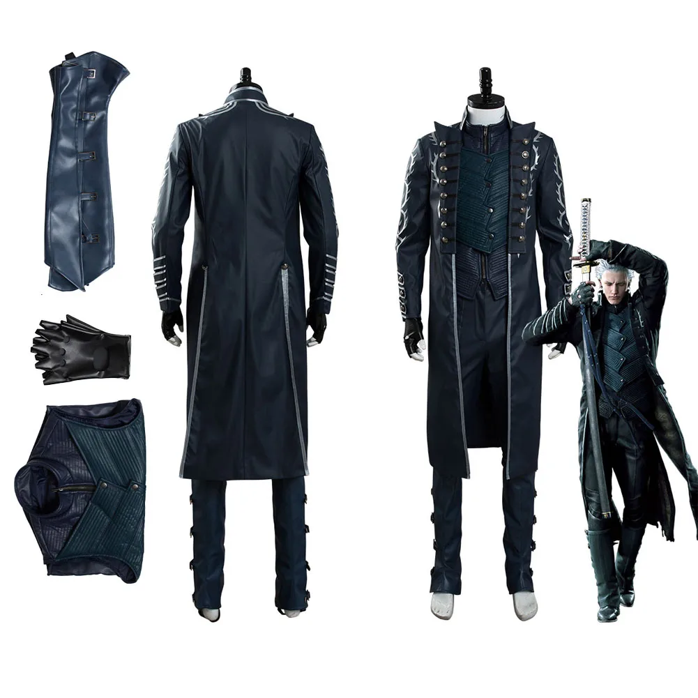 Game-DMC-5-Vergil-Cosplay-Costume-Aged-Outfits-Leather-Coat-Pants-Full ...