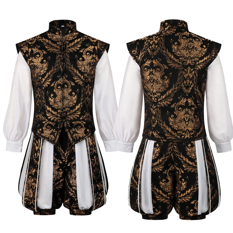 Costume de Cosplay du roi Tudor élisabéthain de la Renaissance du 15ème ...