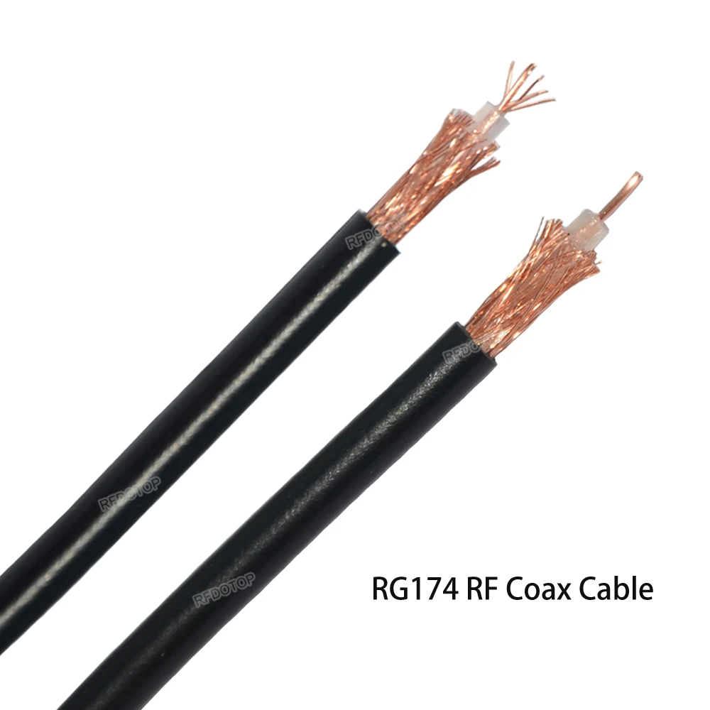 CABLE RG174 Cable 50 Ohm Good Performance Low Loss RF Coaxial Pigtail ...