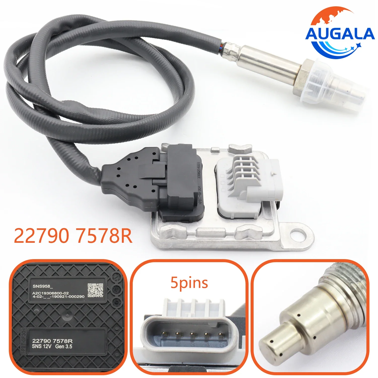 AUGALA-Nitrogen-Oxide-Sensor-NOx-Sensor-227907578R-For-OPEL-MOVANO-B-2 ...