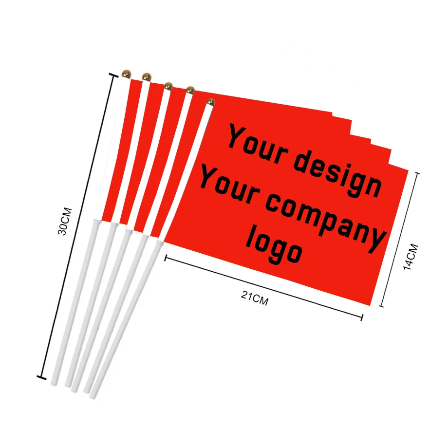 Custom-Hand-Flag-14x21CM-Company-Logo-Design-Election-Decoration-Flags ...
