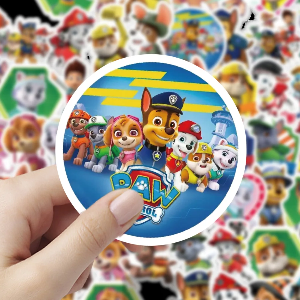 60PCS-PAW-Patrol-Cute-Cartoon-Stickers-Toys-Chase-Ryder-Rubble-Decals ...
